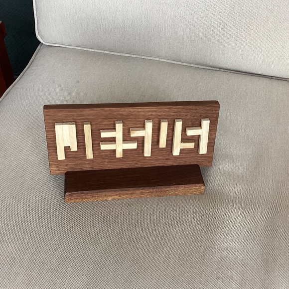 Handcrafted | Accents | Handmade Walnut Wood Jesus Optical Illusion ...